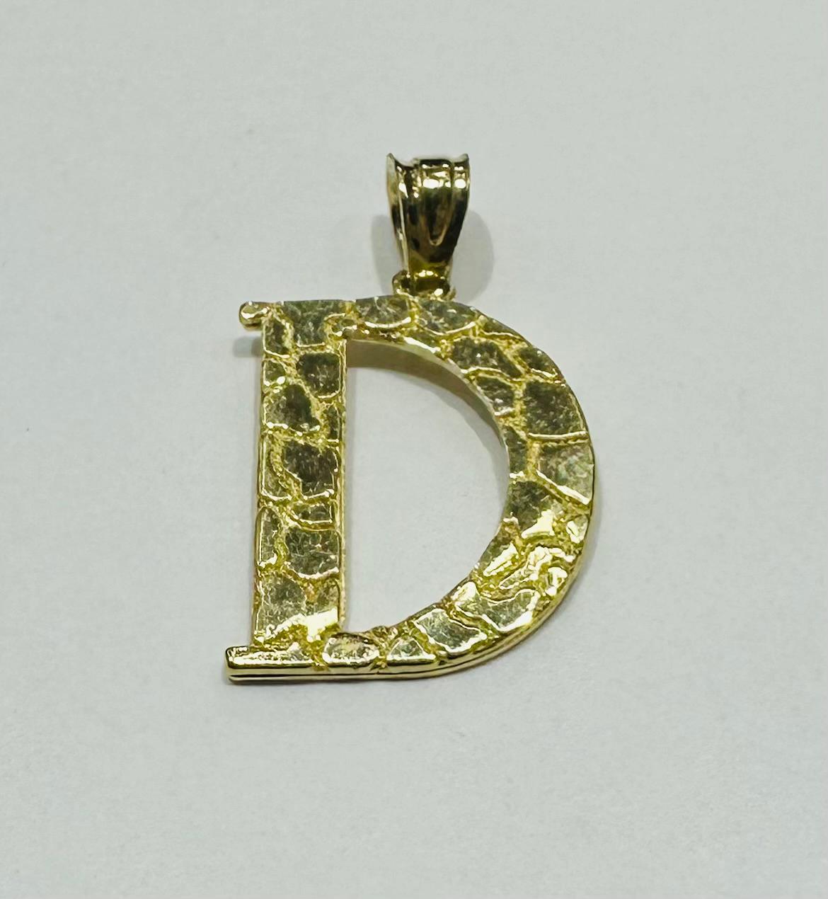 10K GOLD INITIAL LETTER "D" PENDANT – Saad Fine Jewelers